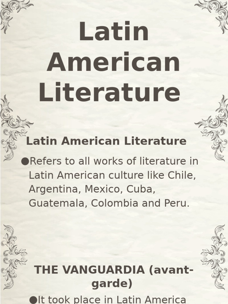 Overview of Latin American Literature | PDF | Latin American Literature ...