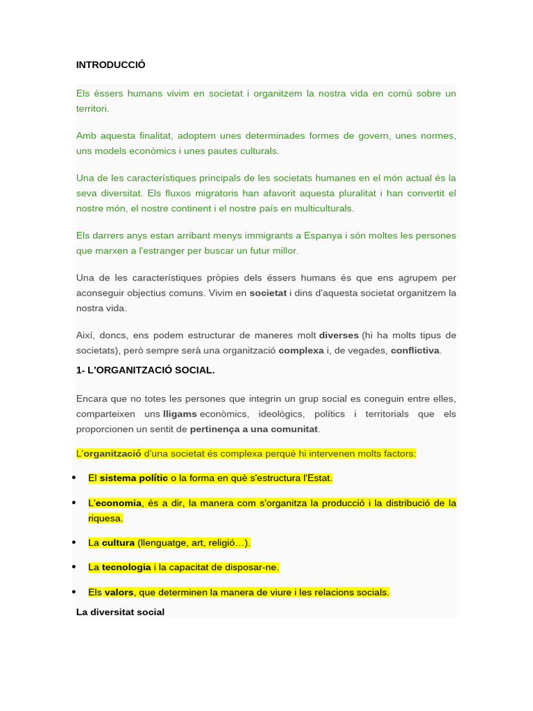 Tema 9. Apunts Alumnes Diversitat I Migracions | PDF