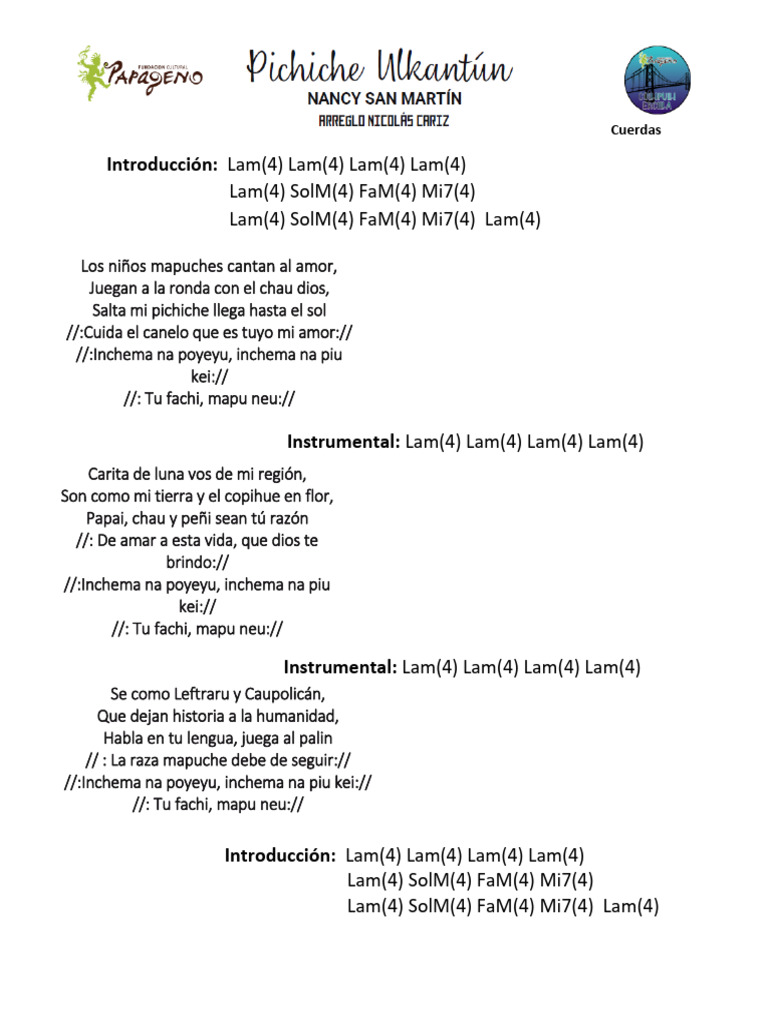 Pichiche Acordes y Flautas Alto | PDF | Chile