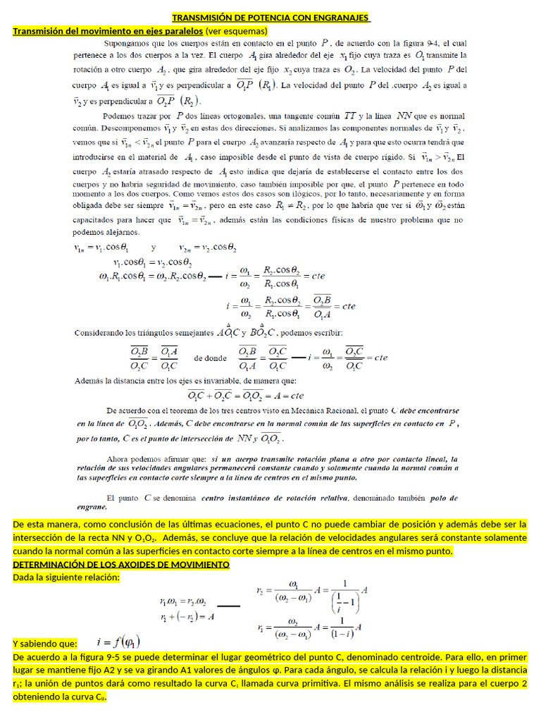 3 Engranajes Pdf Engranaje Ingeniería Mecánica