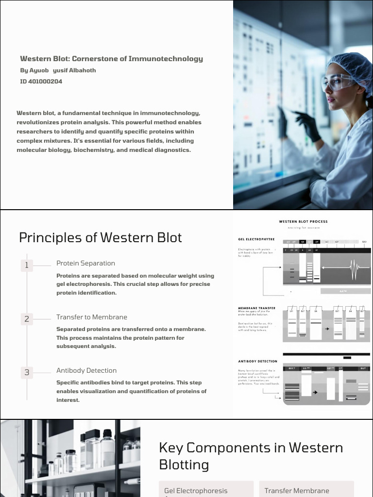 Western Blot Cornerstone of Immunotechnology | PDF | Western Blot ...
