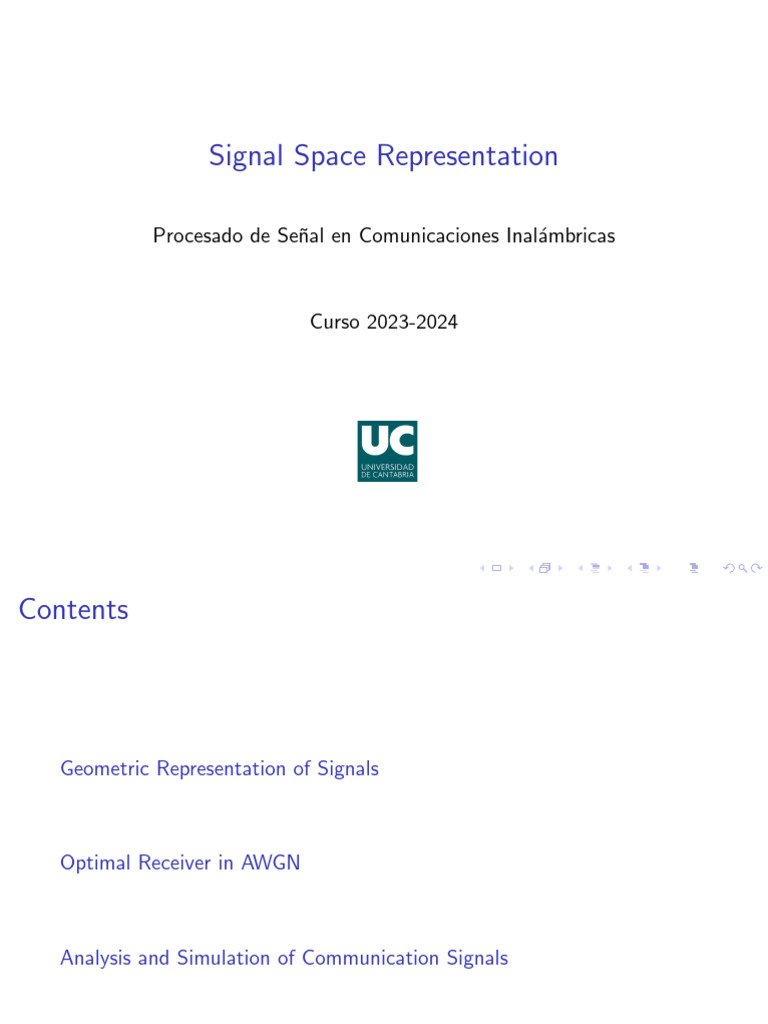 Signal Space Representation | PDF | Modulation | Applied Mathematics