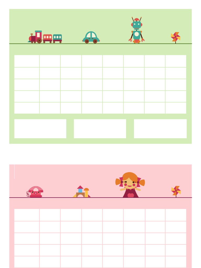 Weekly Reward Chart for Kids | PDF