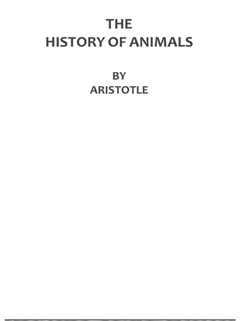 History of Animals | PDF