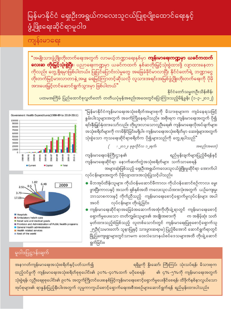 Health in Myanmar 2012 Report | PDF
