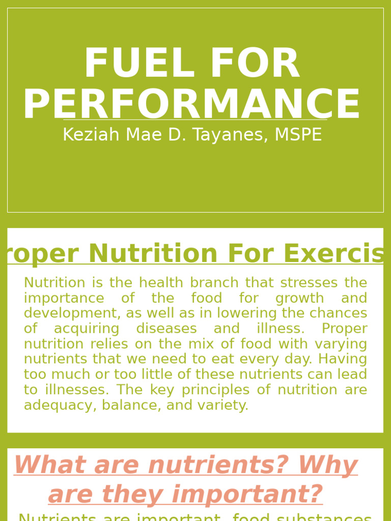 Fuel For Performance | PDF | Nutrients | Anemia