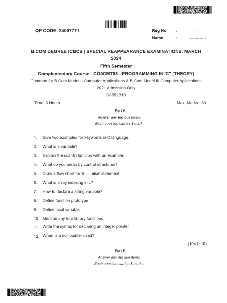 Programming Inc (Theory), March 2024 | PDF | C (Programming Language ... Programming Inc (Theory), March 2024 | PDF | C (Programming Language ...