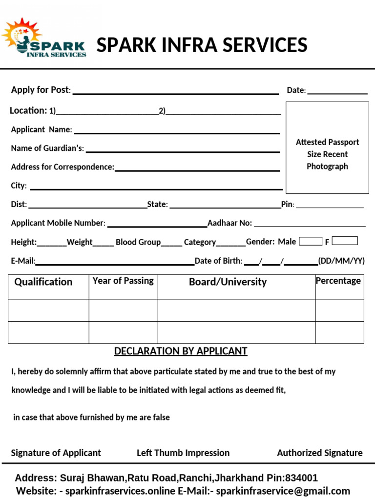 New Page Form Spark | PDF