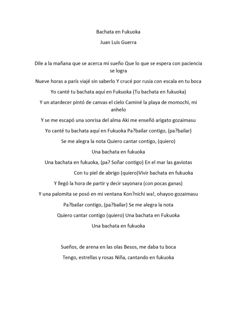Bachata en Fukuoka | PDF