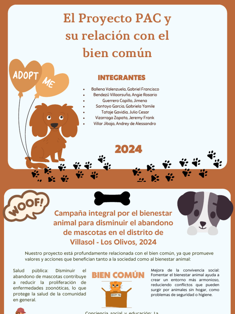 Proyecto PAC: Bienestar Animal 2024 | PDF