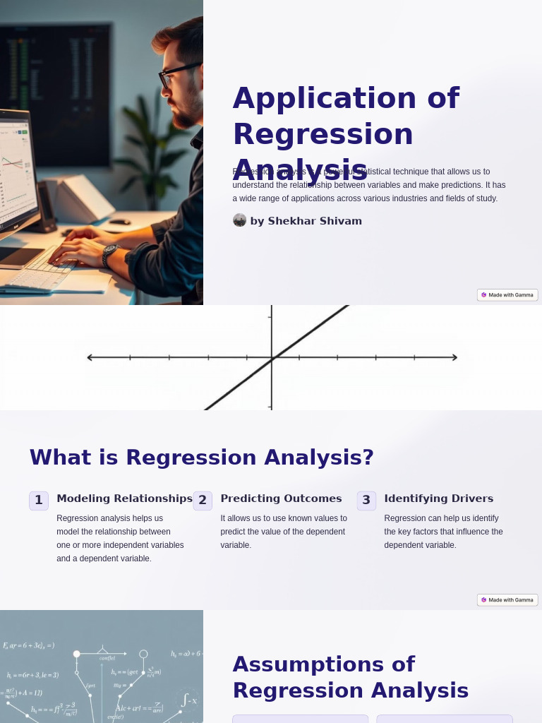 Application of Regression Analysis | PDF | Regression Analysis | Errors And Residuals
