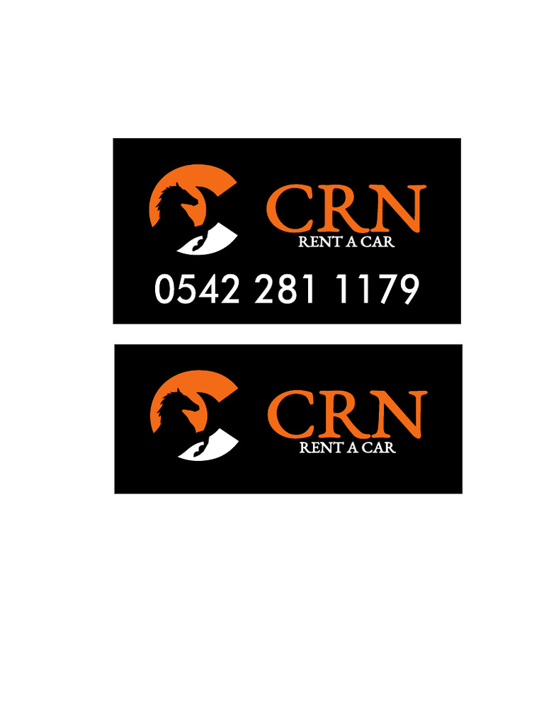CRN Rent A Car Çakmak Için Logo | PDF