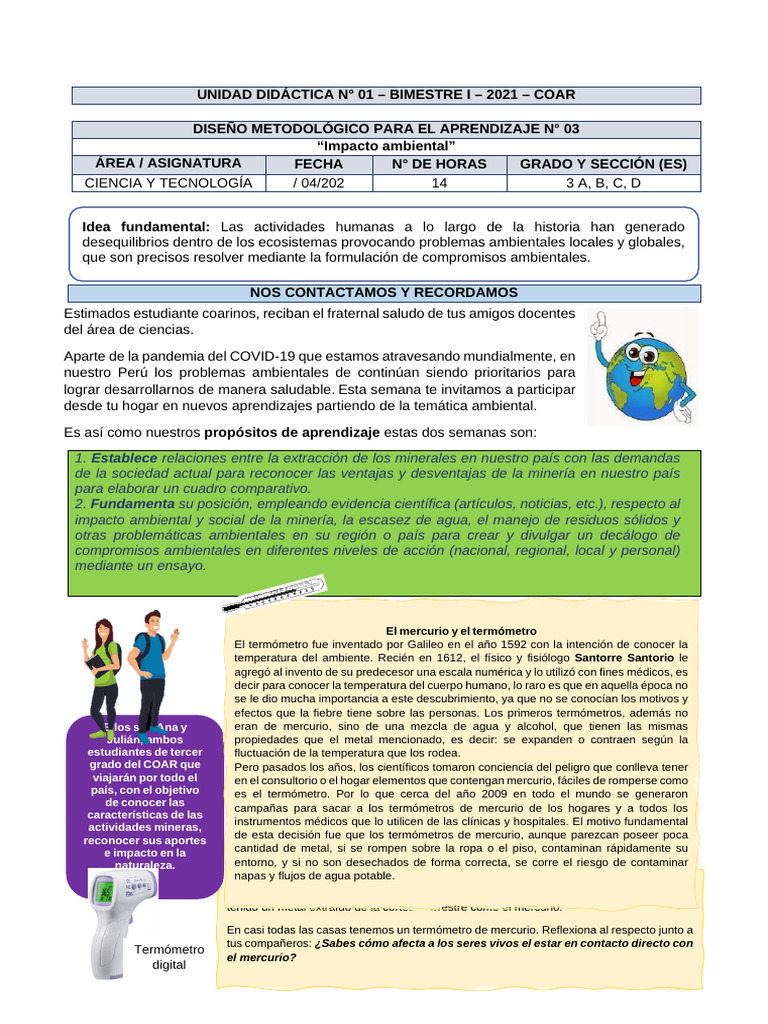 Dmpa 3 Impacto Ambiental | PDF | Minería | Contaminación