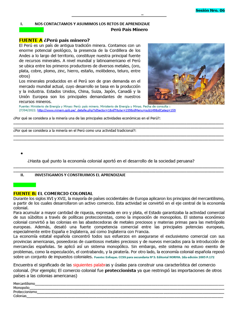 Sesion #6 | PDF | Perú | Minería