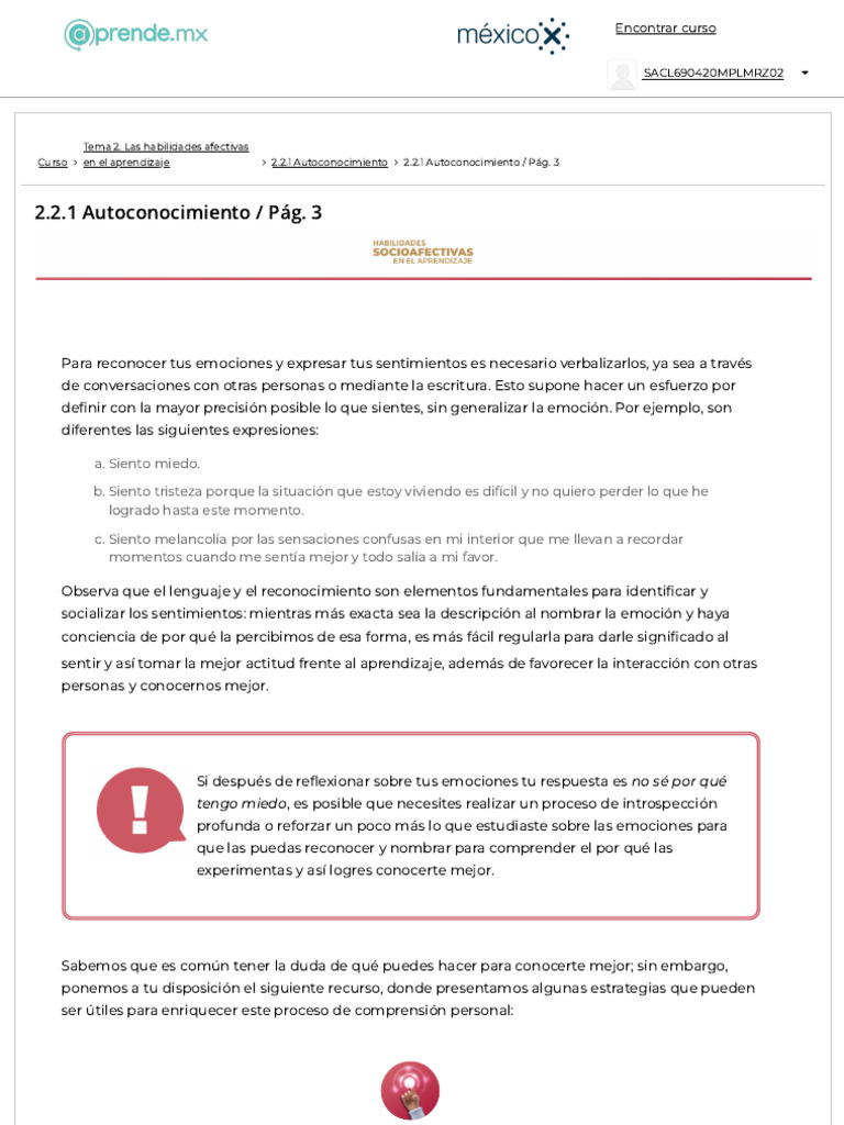 2.2.1 Autoconocimiento - LINEA DE VIDA Pág. 3 - 2.2.1 Autoconocimiento - Material Del Curso ...