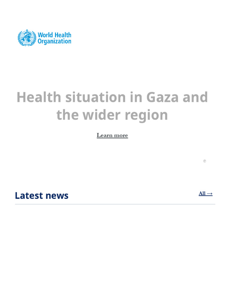 World Health Organization (WHO) | PDF