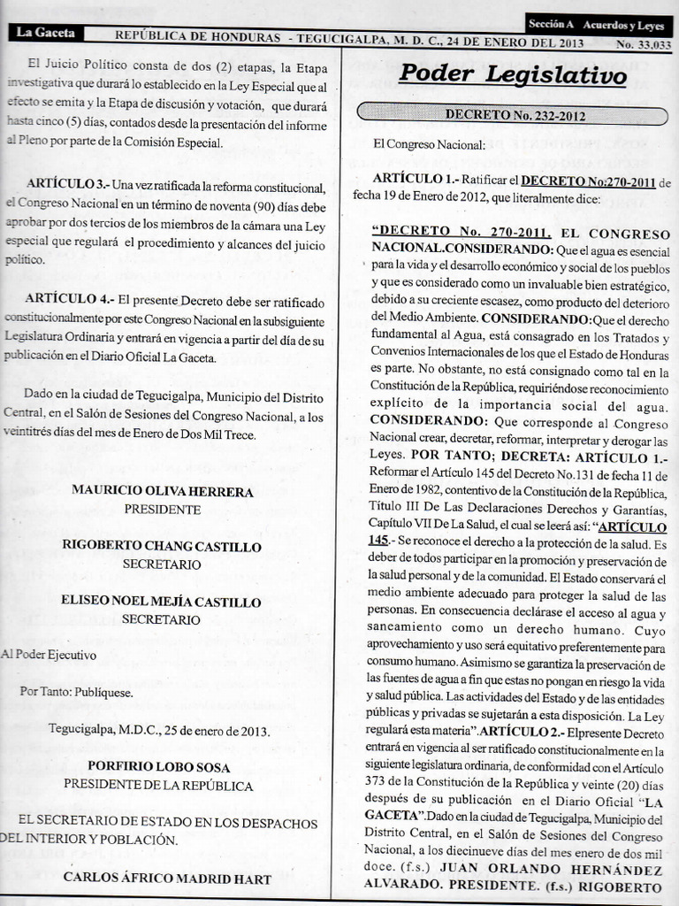 Reformar Art 145 Constitucion 2013 | PDF | Gobierno | Justicia
