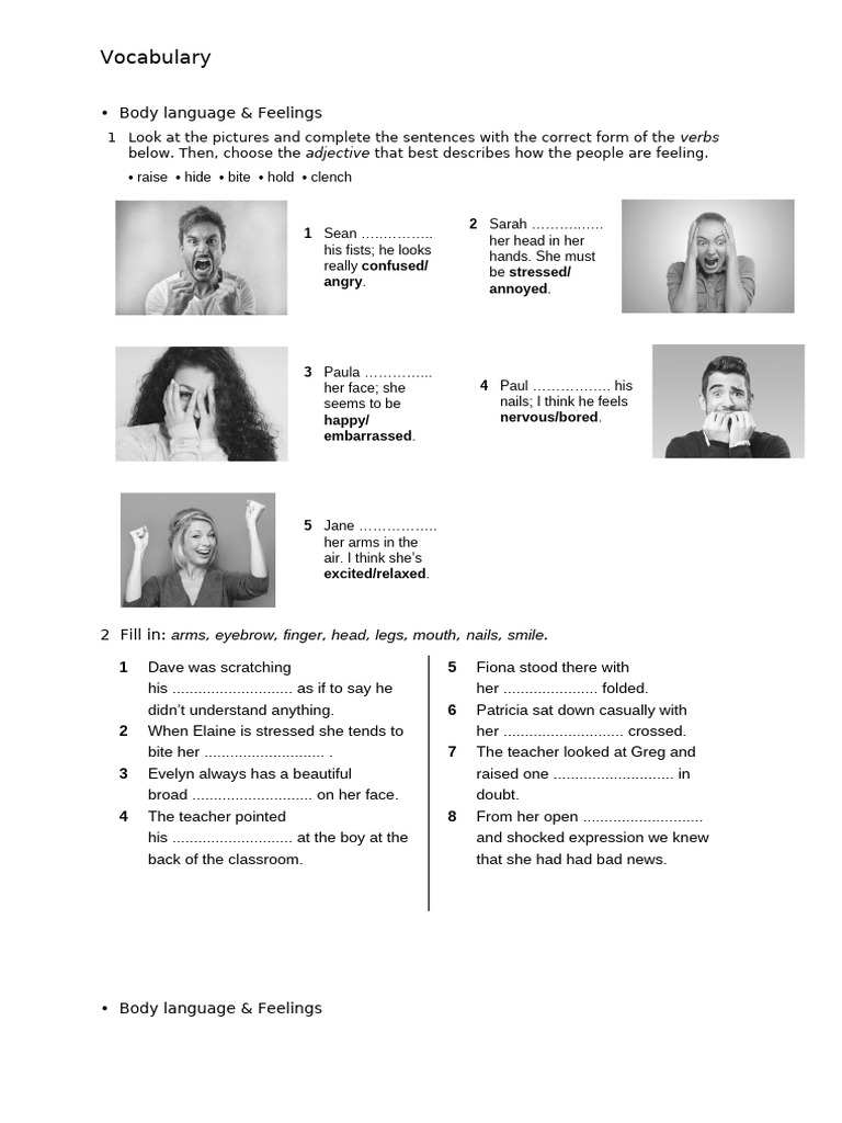 Body Language | PDF | Body Language | Linguistic Typology