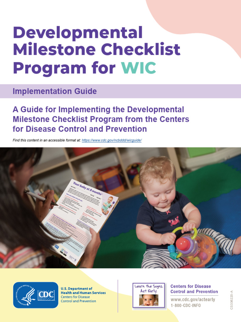 WIC Developmental Milestone Checklist Guide | PDF | Child Development | Wic