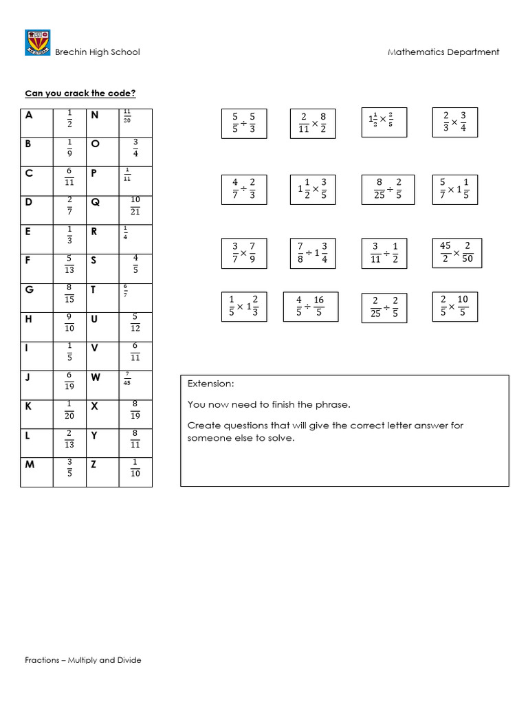 Fraction Codes | PDF