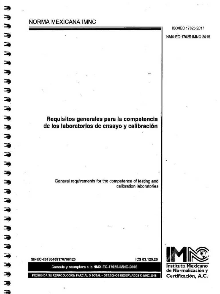 NMX Ec 17025 | PDF
