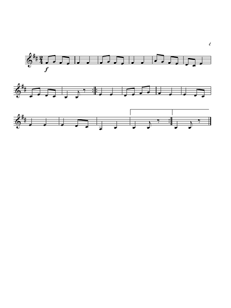 Finale 2008 - (Kolo Vodi Vasa D Dur A4 TAMBURA - Mus) | PDF