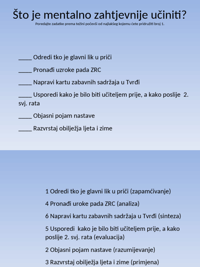 4 Taksonomija Ciljeva | PDF