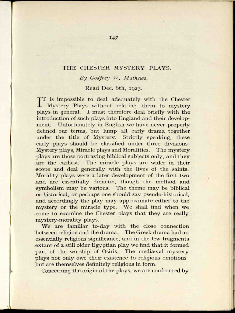 The Chester Mystery Plays (P. 163) | PDF | Noah | Abraham