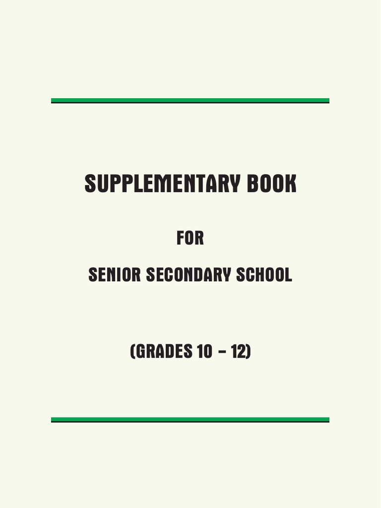 Supplementary Senior Secondary 10-12 FINAL PRINT | PDF | Corruption ...