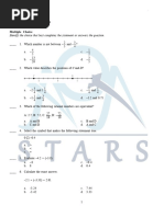 Math 9 Practice Final Exam | PDF | Polynomial | Equations