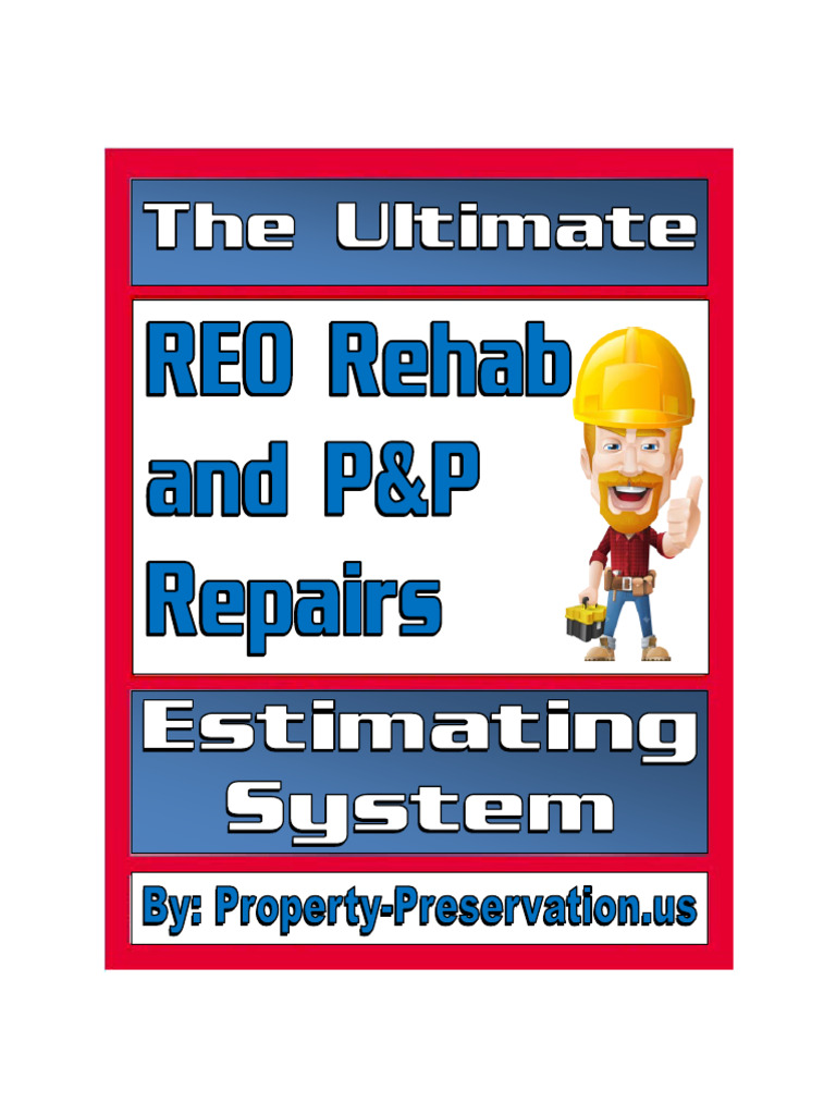 Ultimate REO Estimating System Manual | PDF | Basement | Flooring