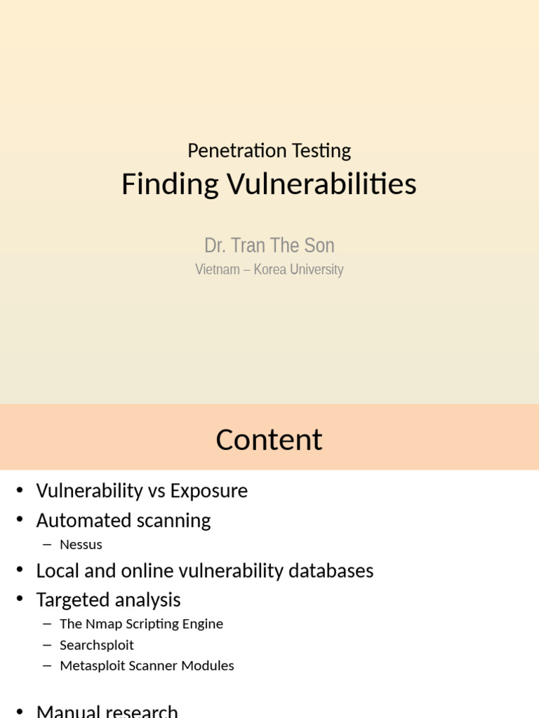Chapter 5 - Finding Vulnerabilities | PDF | World Wide Web | Internet & Web