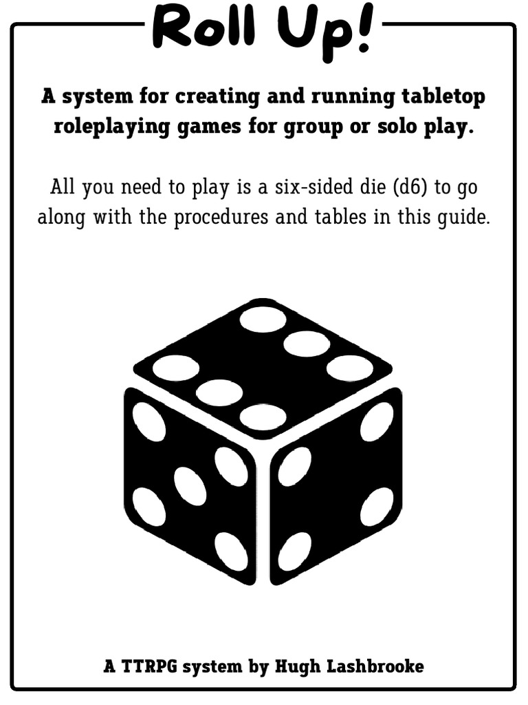 Roll Up! - A6 Singles | PDF | Role Playing Games | Tabletop Role ...