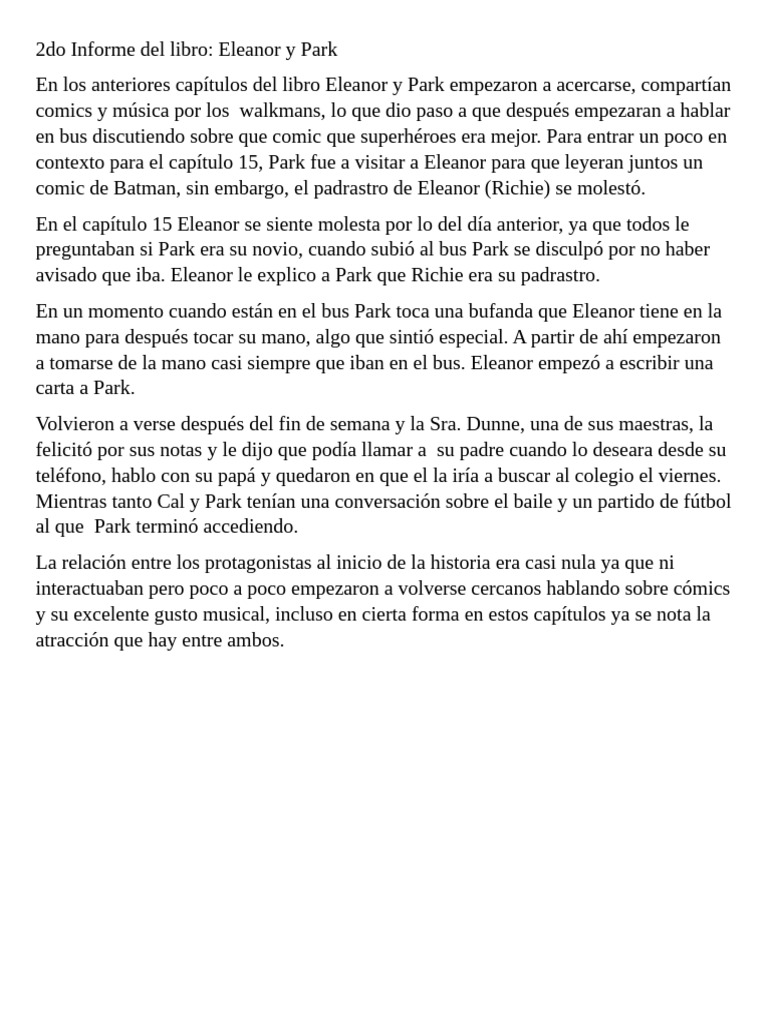 2do Informe Del Libro | PDF