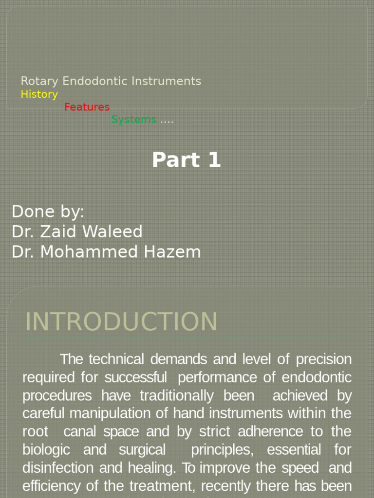 Advances in Rotary Endodontic Instruments | PDF | Materials | Building ...
