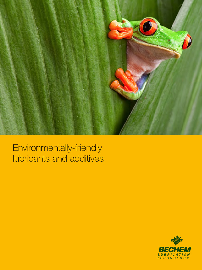 BECHEM Eco-Friendly Lubricants Overview | PDF | Lubricant | Bearing ...