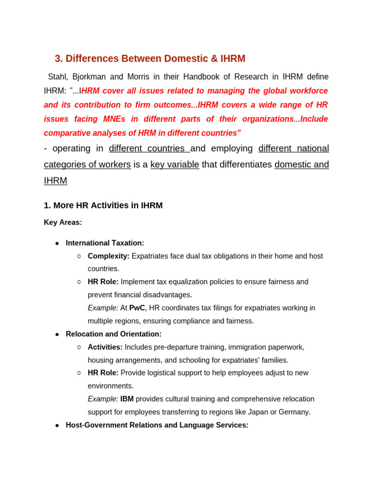 IHRM Final | PDF | Human Resource Management | Business