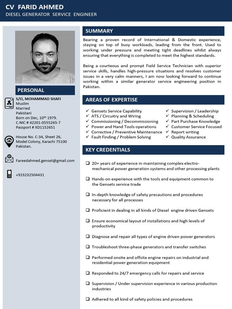 Farid Ahmad CV | PDF | Pakistan
