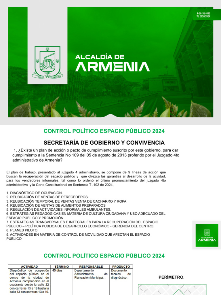 Presentación Control Politico Nov 2024 | PDF