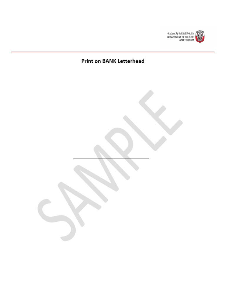 Print On Bank Letterhead | PDF