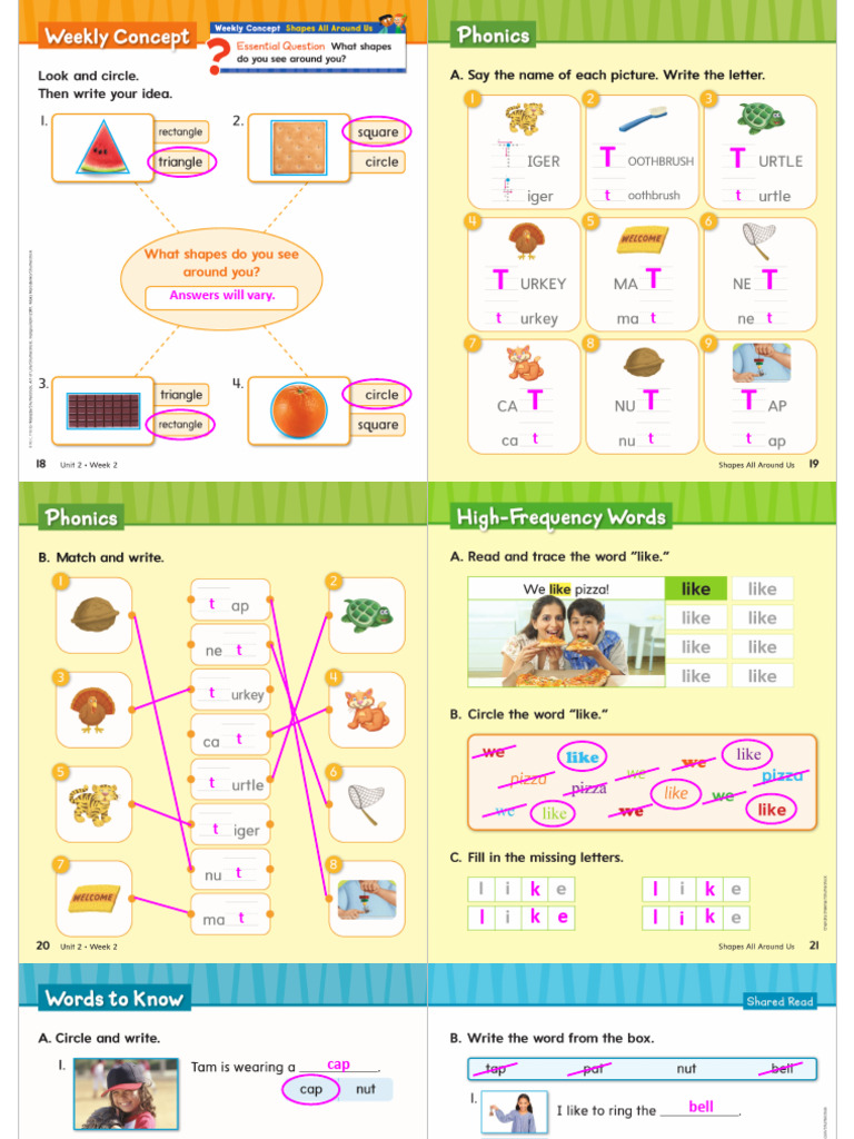 Unit 2 Week 2 Practice Book Answer Key | PDF
