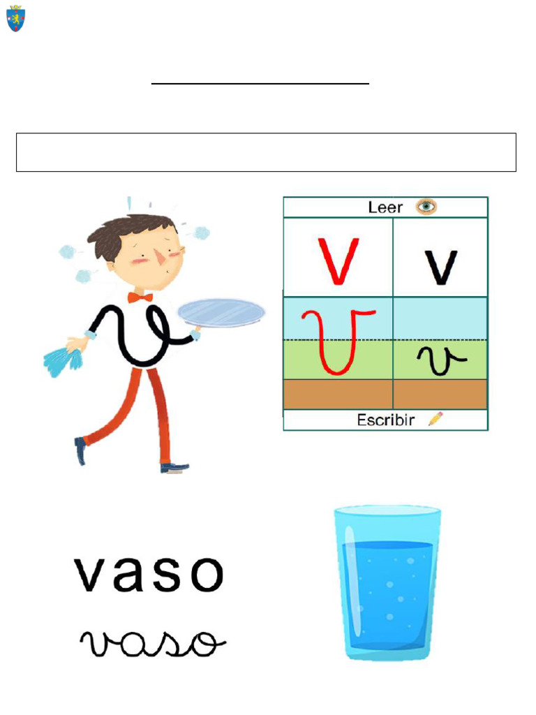 Guía Letra V | PDF
