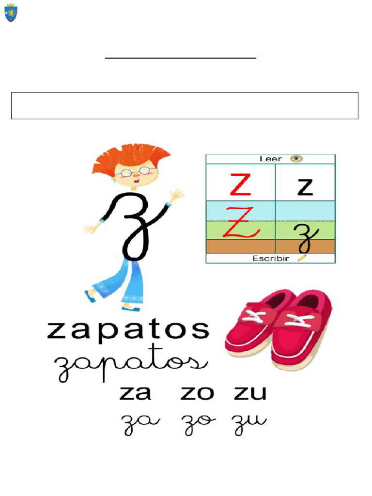 Guía Fonética: Consonante Z para 1° Básico | PDF