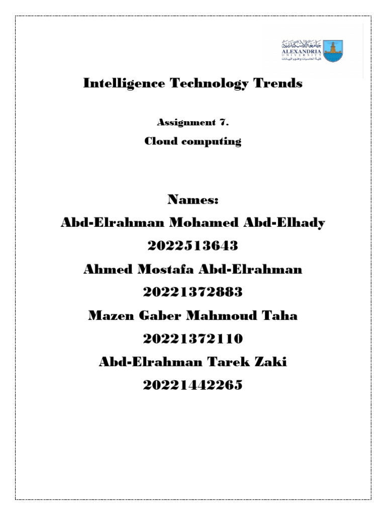 Kostandies Cloud Computing | PDF | Cloud Computing | Software As A Service