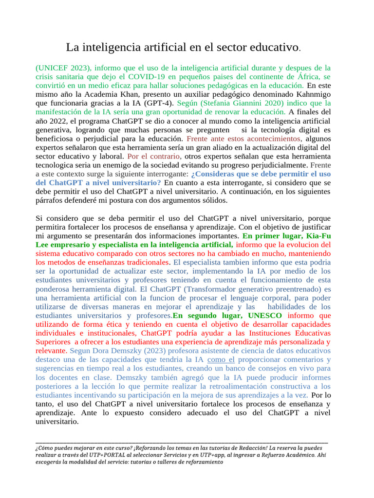 Examen Final Version Final-Esquema para TA2 2023 Agosto | PDF | Inteligencia artificial ...
