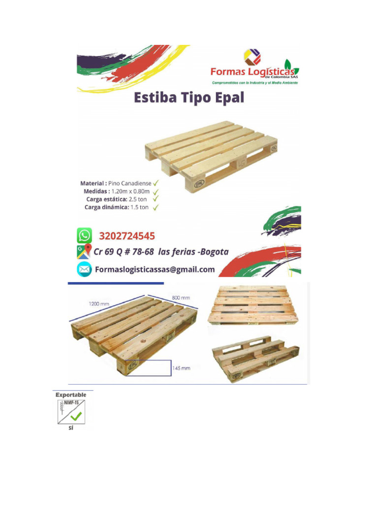 Ficha Tecnica Estiba Epal. | PDF
