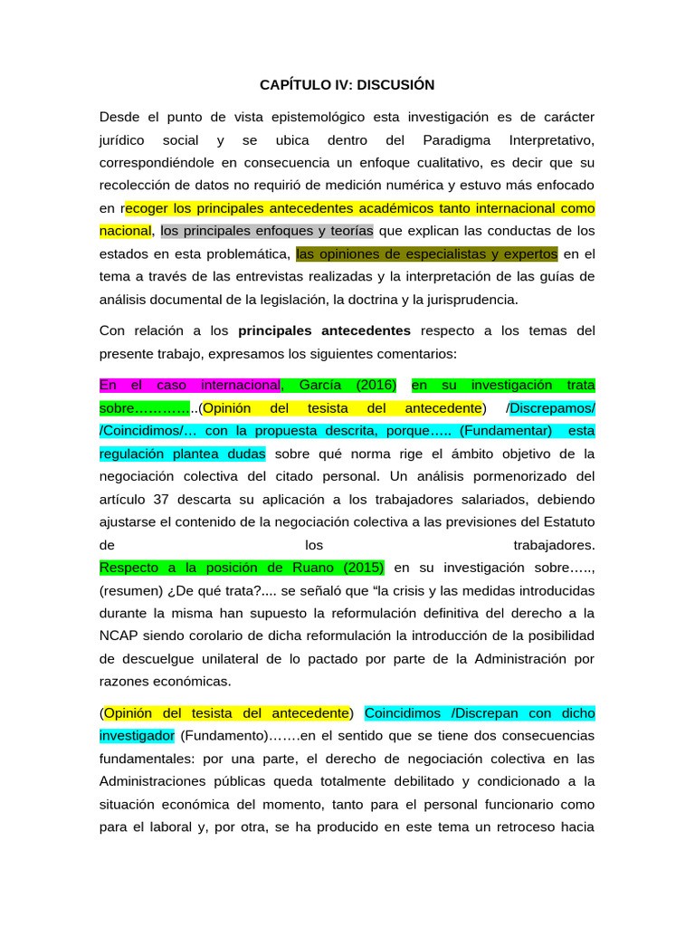 MODELO DEl CAPÍTULO DE DISCUSIÓN - CONCLUSIONES - RECOMENDACIONES - UCV ...