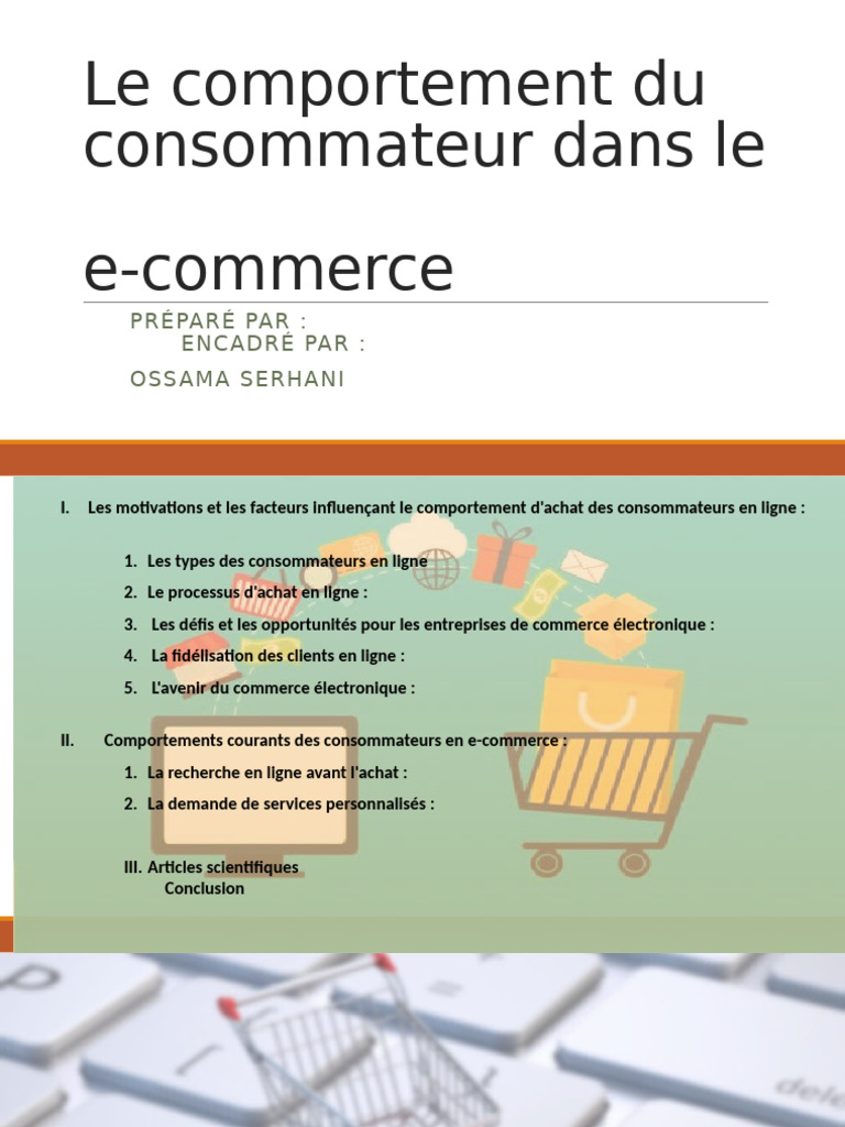 Comportement du consommateur en e-commerce | PDF