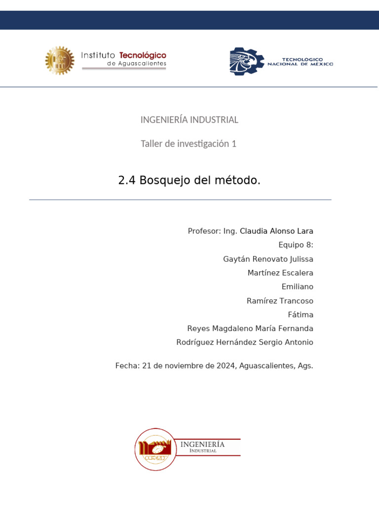 Bosquejo Del Metodo | PDF