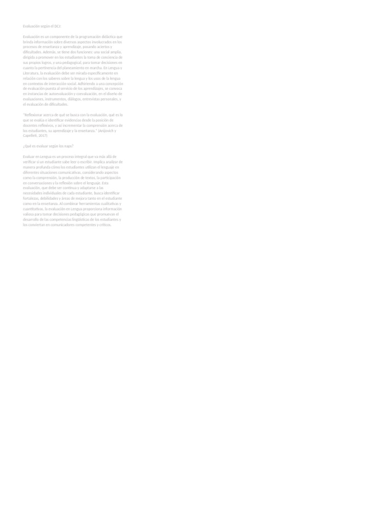 Evaluación Según El DCJ | PDF
